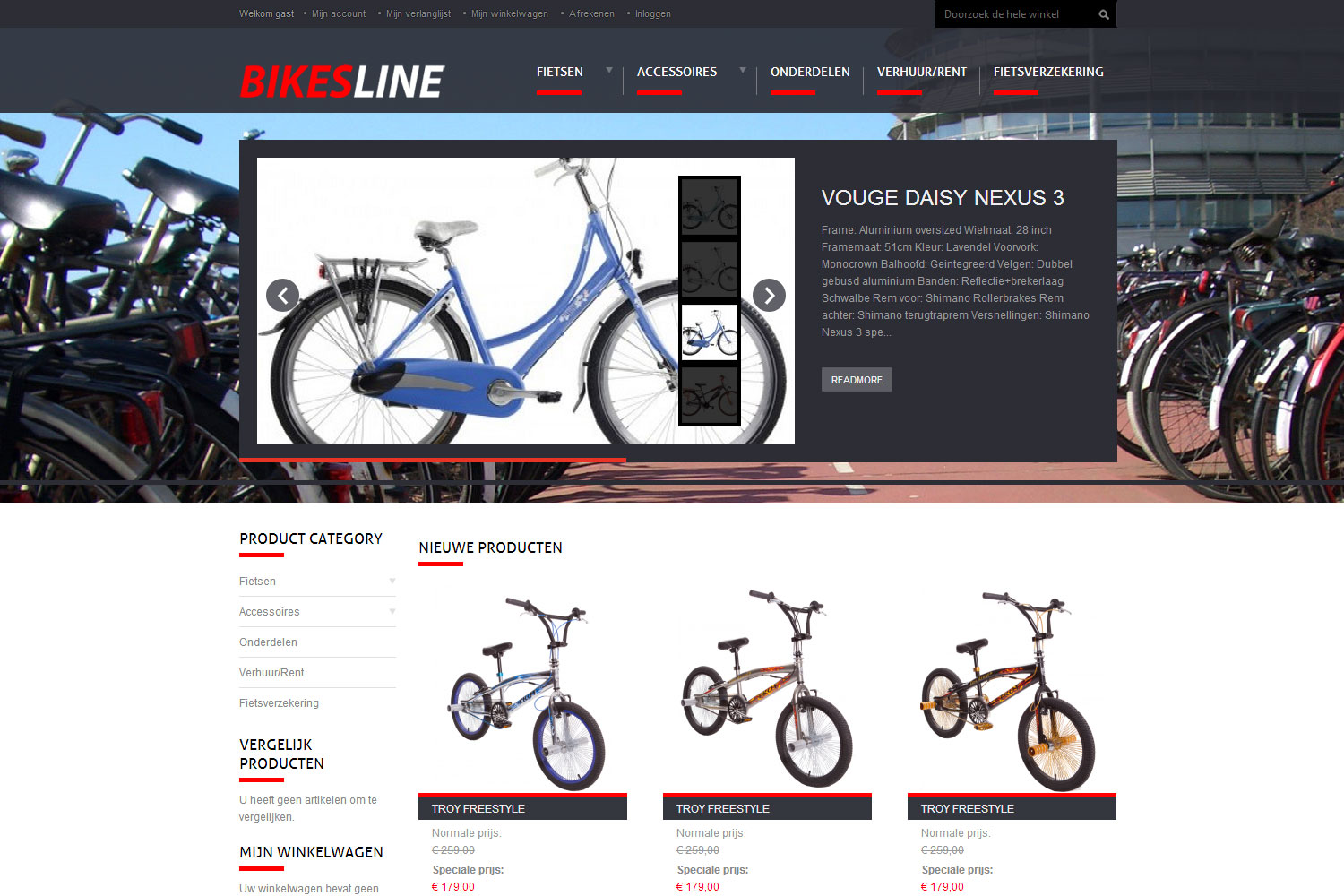 Bikesline website